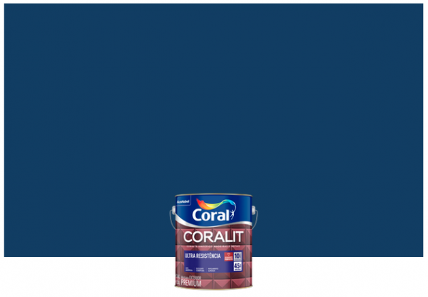 Coralit Ultra Resistência - 3,6L - Azul Del Rey Brilhante - Outlet das ...